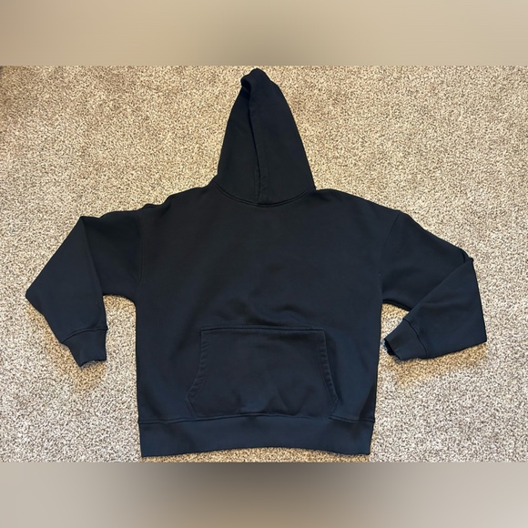 Shirts | Hours Collection Drop Shoulder Black Hoodie | Poshmark